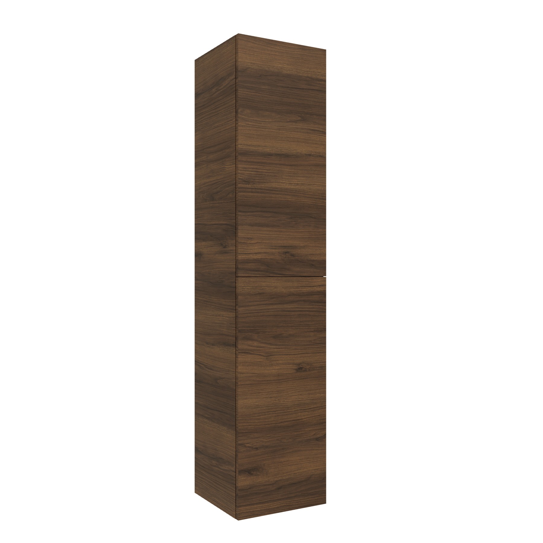 Colonne ALLIANCE 1600 Réversible 2 portes push NOYER MAYA 350 x 1600 x ...