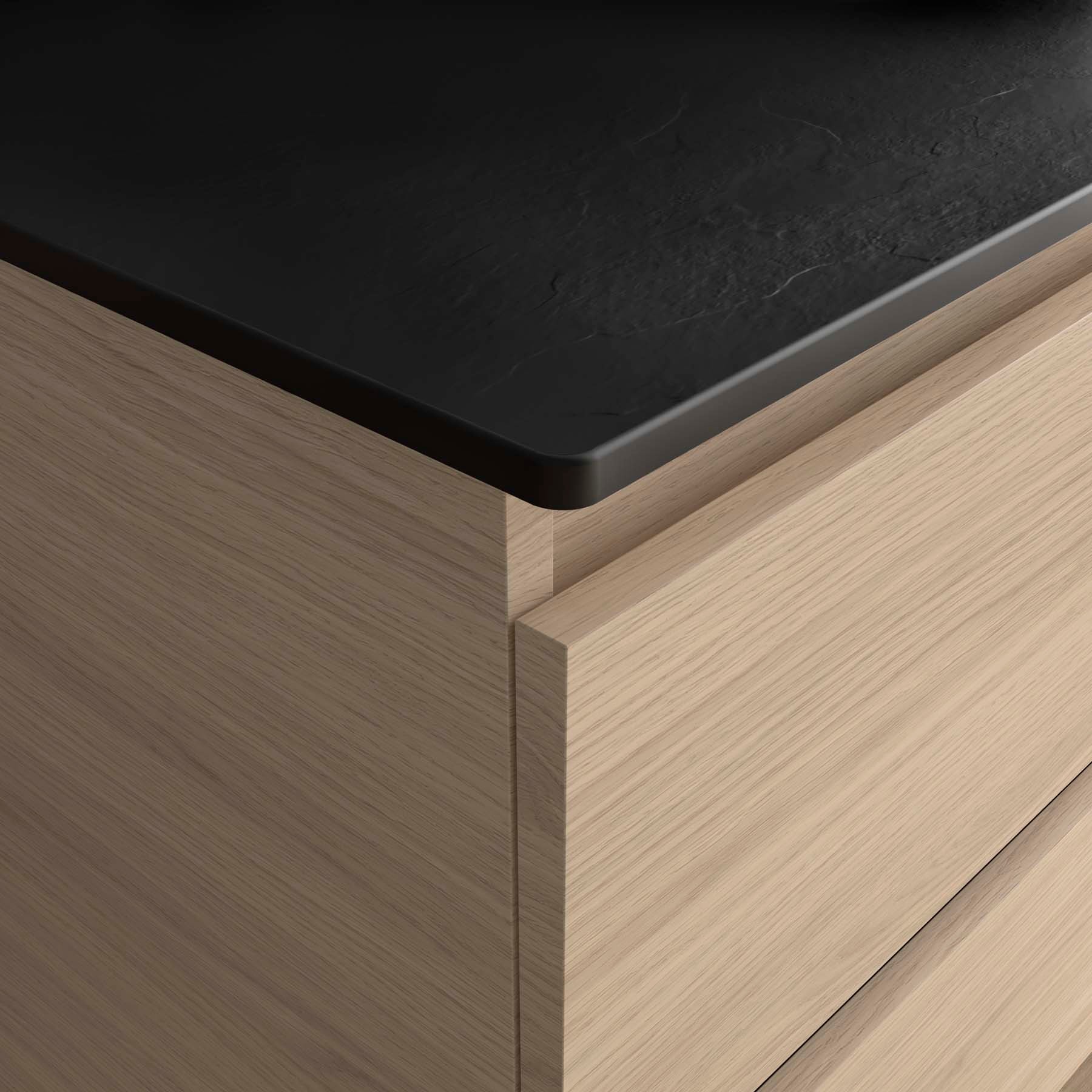 PLUS 12mm Black Slate Countertop from 911 to 1010