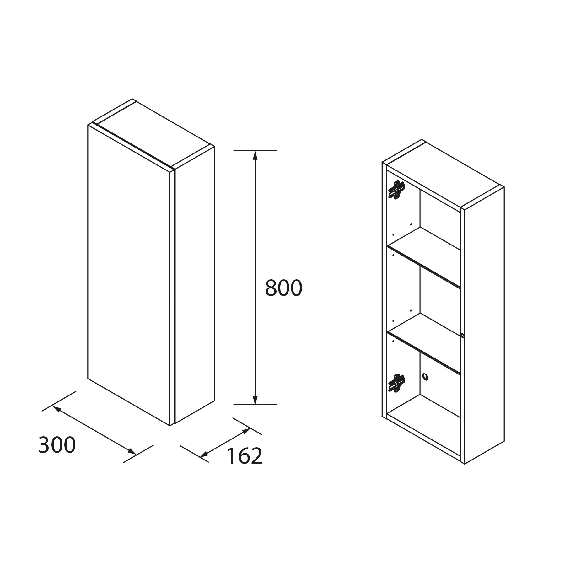 Module ALLIANCE 300reversible 1 door push opening system MACCHIATO 300 ...